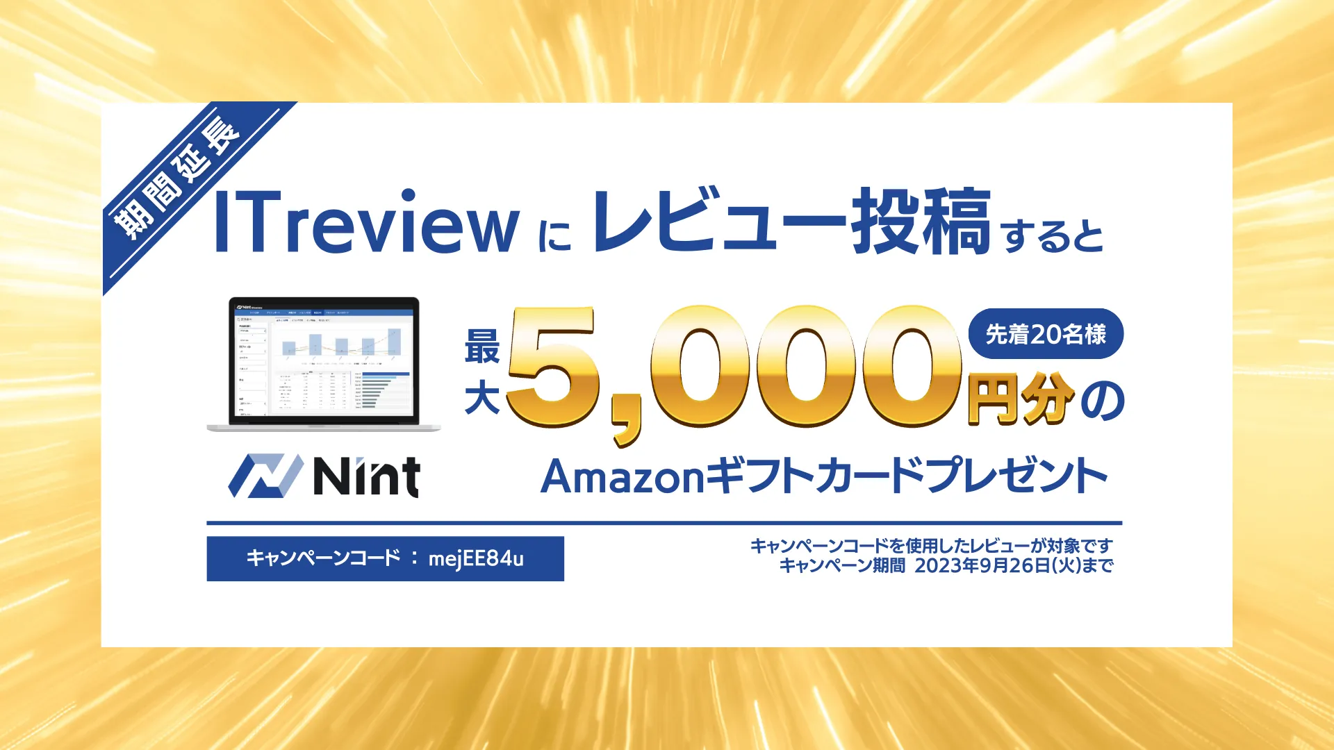 Nint ECommerce レビューキャンペーン｜【ITreview】