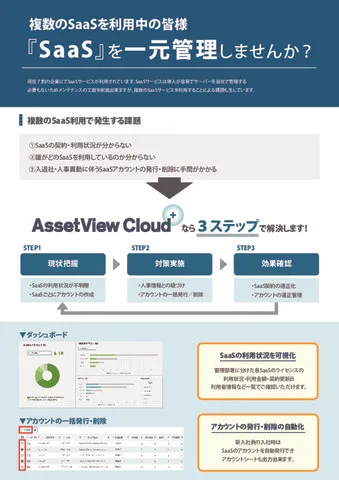 AssetViewの特徴・導入事例など製品情報を紹介！【ITreview】IT製品のレビュー・比較サイト